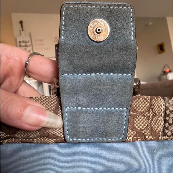 Coach | Bags | Authentic Coach Purse Multi Monogram Print With Pale ...